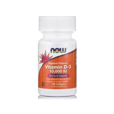 Now Vitamin D3 10.000 IU, 120softgels