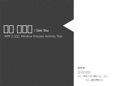 Pptx Wpf를 이용한 Window Process Activity Tool Dokumentips