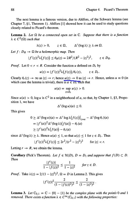 Question About A Proof In Nievergelts Complex Analysis Mathematics