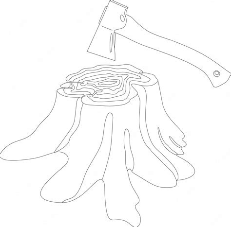 Premium Vector Deforestationtrees Stump Forest And Environment