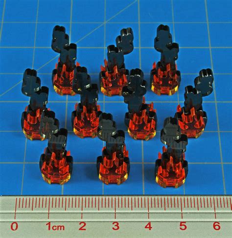 Litko Flaming Wreckage Marker Burning Wreckage Miniature Wargame Fire Marker