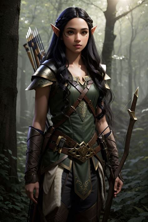 Female Wood Elf Dnd Warrior Elf Costume Female Elf Costume Elves