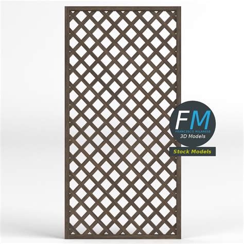 wooden mesh panel module 2 by francescomilanese85 3docean