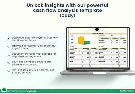 Cash Flow Analysis Excel Template Best Templates