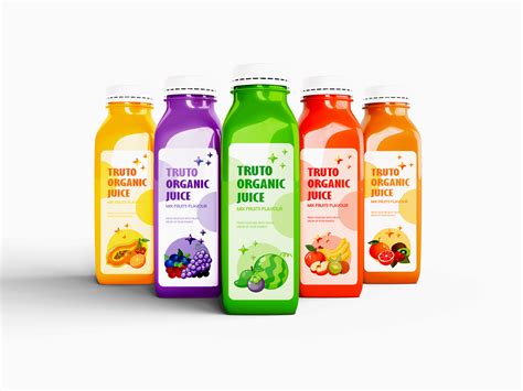 Juice Bottle Label Design By Rashed Khan On Dribbble