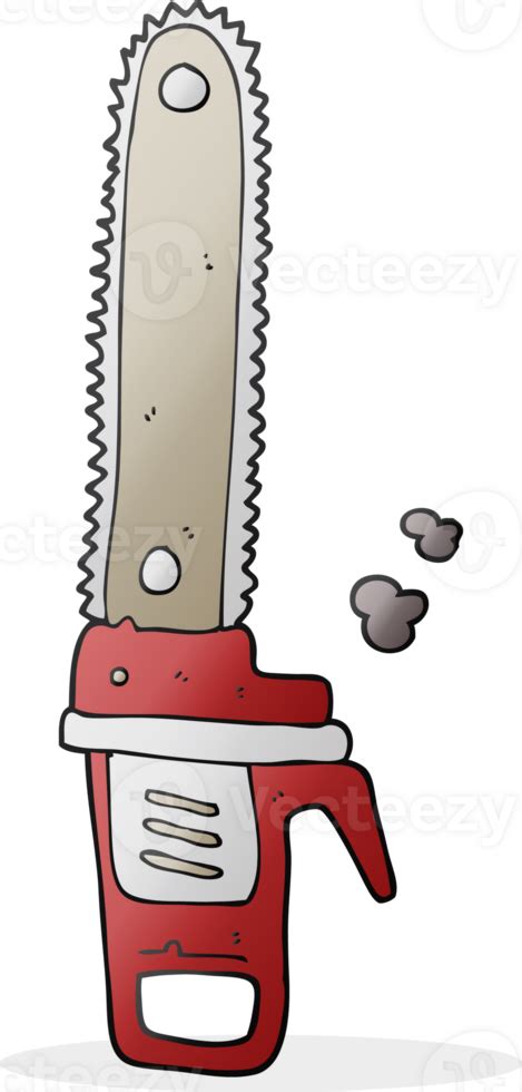 Freehand Drawn Cartoon Chainsaw Drawing 46826804 Png