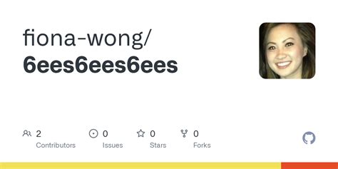 Github Fiona Wong6ees6ees6ees