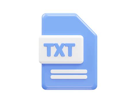Txt File Format Folder Vector 3d 26134758 Vector Art At Vecteezy