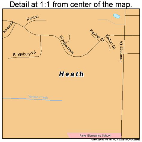 Heath Texas Street Map 4832984