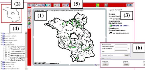 the user interface of the webgis gmo monitoring displaying all ffh