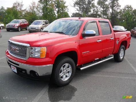 2011 Fire Red Gmc Sierra 1500 Sle Crew Cab 4x4 53982337 Photo 12