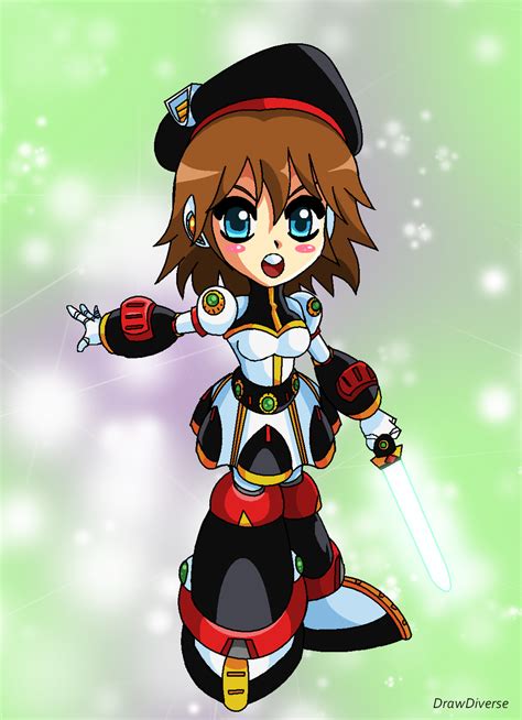Rockman X New Iris Chibi By Drawduverse On Deviantart