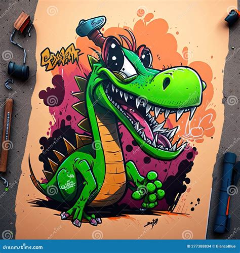 How To Draw A Graffiti Cartoon Character