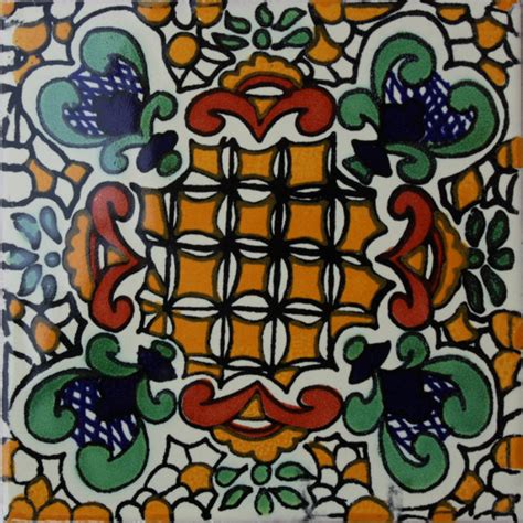 Fine Crafts Imports 2 X 2 36pcs Talamex Brozas Mexican Clay Tile