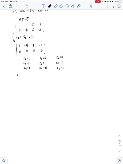 Find A Basis For The Solution Space Of The Homogeneous Linear System