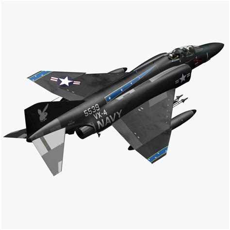 F4 Phantom Ii Black Bunny 3d Model 45 Blend Fbx Max Obj Free3d