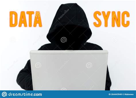 Hand Writing Sign Data Sync Business Approach Data That Is Continuously Generated By Different