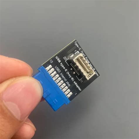 Us 1114 Usb 30 19pin To Type E Adapter Card Type C Front Panel Key B Connector 5gbps For