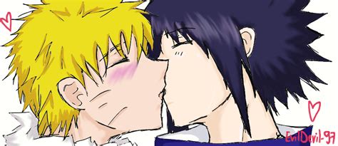 Sasunaru Kiss By Evildevil 97 On Deviantart