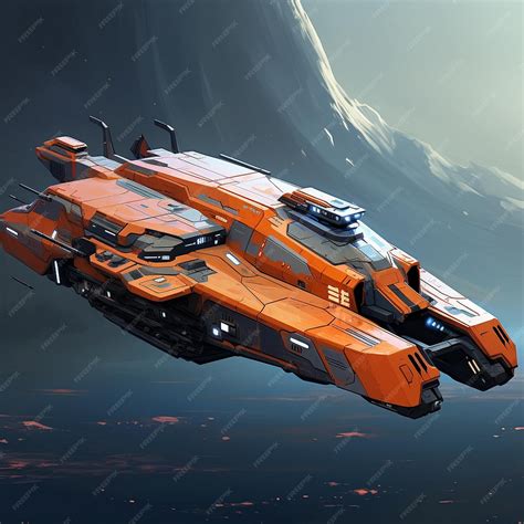 Premium Photo Digital Concept Art Of A Scifi Space Battleship