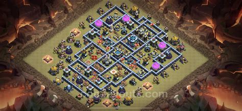 Best War Base Th13 With Link Anti Everything Town Hall Level 13 Cwl Base Copy 216