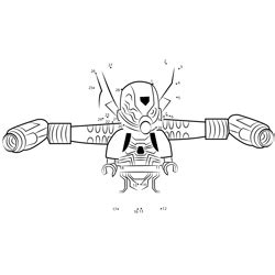 Lego Iron Man Dot To Dot Printable Worksheet Connect The Dots