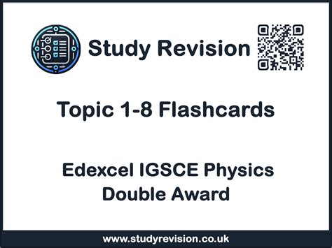 All Topics Double Award Flashcards Edexcel Igsce Physics