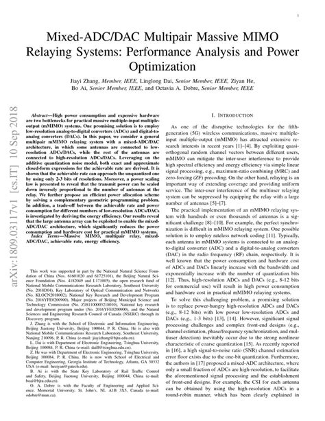 Mixed Adcdac Multipair Massive Mimo Relaying Systems Performance Analysis And Power