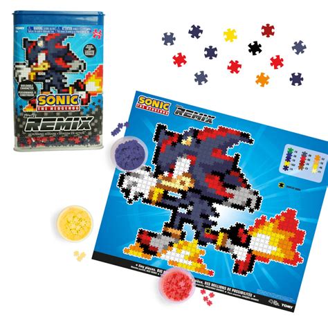 Shadow “sonic The Hedgehog” Jixels Remix 700 Piece Craft Kit Video Game Heaven