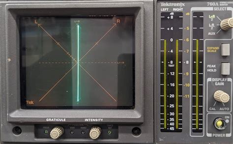 Yahoo オークション Tektronix 760a ステレオオーディオモニター