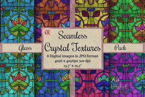 Seamless Crystal Textures Glass Pack Graphic By Arthitecture Home · Creative Fabrica