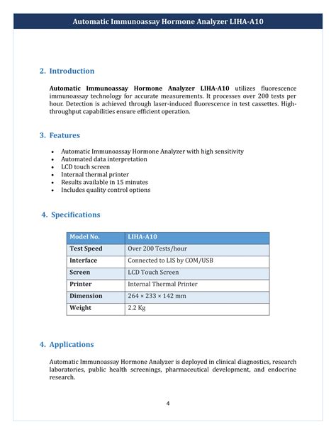 Automatic Immunoassay Hormone Analyzer Liha A10 Operating Manual