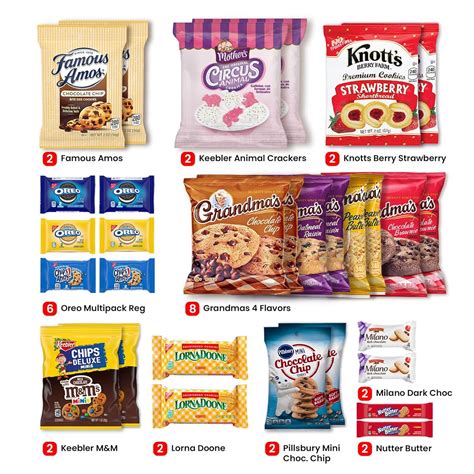 Cookie Snack Variety Pack Individually Wrapped Cookies Bulk Snack Box 30 Pack Buy Now With
