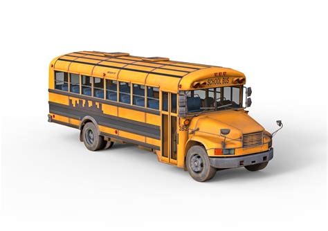 3d School Bus Bus