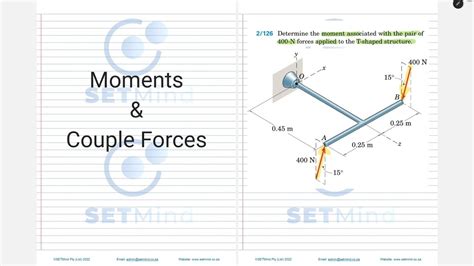 Moment Couple Forces Setmind Statics Applied Physics Moments