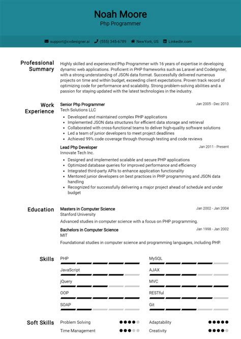 12 Programmer Resume Examples For 2024 Downloadable Templates