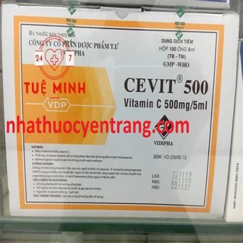 Cevit 500 Chính Hãng Bán Tại Nhà Thuốc Tuệ Minh