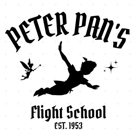 Peter Pans Flight School Neverland Svg Png  Etsy Canada