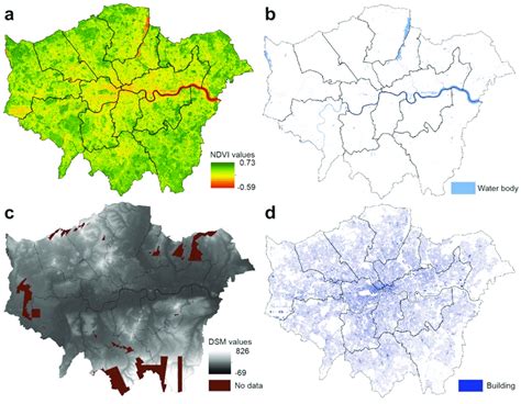 Figure B1 Environmental Datasets Used To Quantify The Type Of Urban