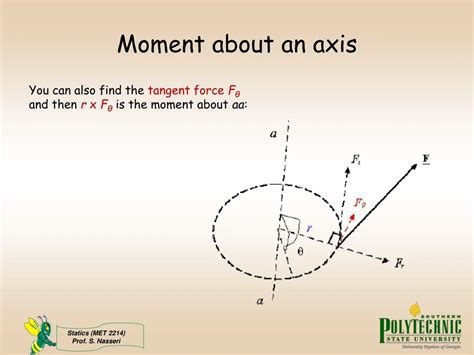Ppt Statics Moments And Forces Calculating Moment Using