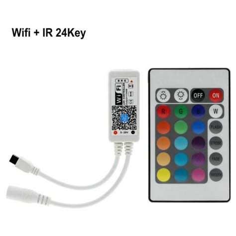 Jual LED Wifi Controller 24Key IR Remote Lampu RGB LED Putih Di Seller Mellin Jaya Medang