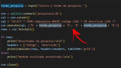 Como Executar Select From Where Like No Python Da Forma Correta