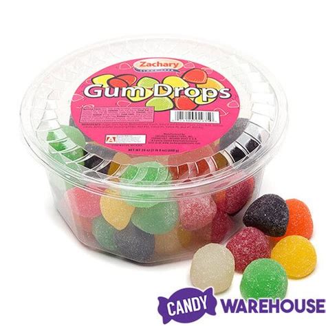 Large Gumdrops Candy 24 Ounce Tub Gum Drops Old Fashioned Candy