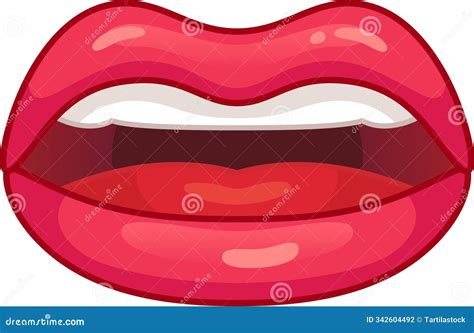 Red Glossy Female Lips Sexy Kiss Lipstick Pop Art Groovy Decorative