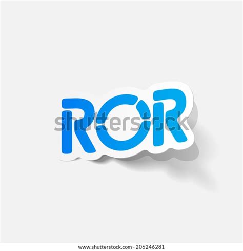 Realistic Design Element Ror Stock Vector Royalty Free 206246281 Shutterstock