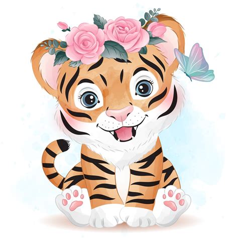 Cute Stationery Tiger At Linda Fujiwara Blog