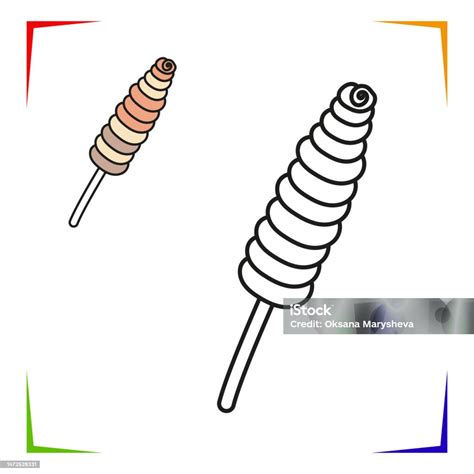 마시멜로 사탕 색칠하기 벡터 교육 워크시트는 샘플에 의해 색칠됩니다 페인트 게임 0명에 대한 스톡 벡터 아트 및 기타 이미지 0명 개념 개념 기호 Istock