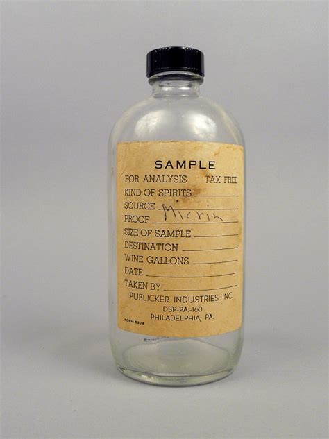 Micrin Sample Bottle Publicker Industries National Museum Of American