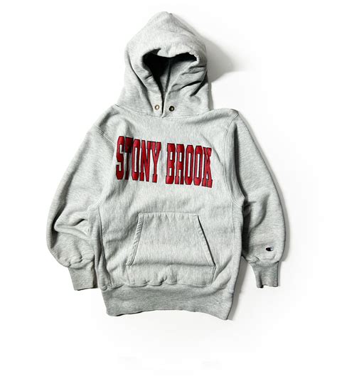 Vintage 90s Stony Brook Reverse Weave Hoodie Grateful Threads