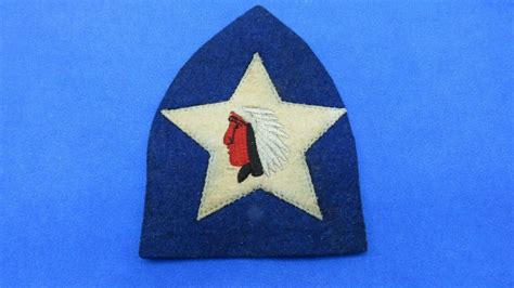 Original Early 1920s 2nd Inf Div 3rd Bn 17th Field Arty Patch Wool